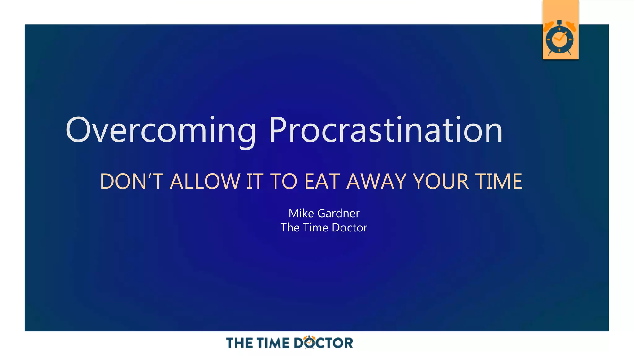 overcoming procrastination | PPT