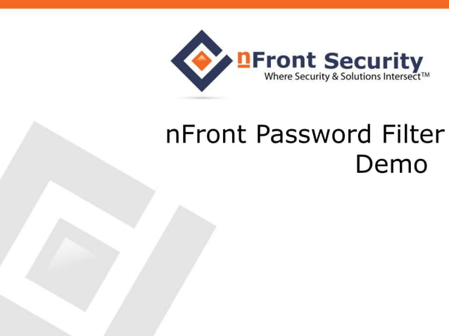 nFront Password Filter Overview | PPT