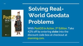 PostGIS in Action, Third Edition: the newly-updated guide | PPSX
