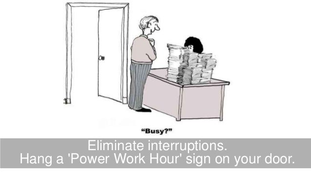 The High Cost of Interruptions