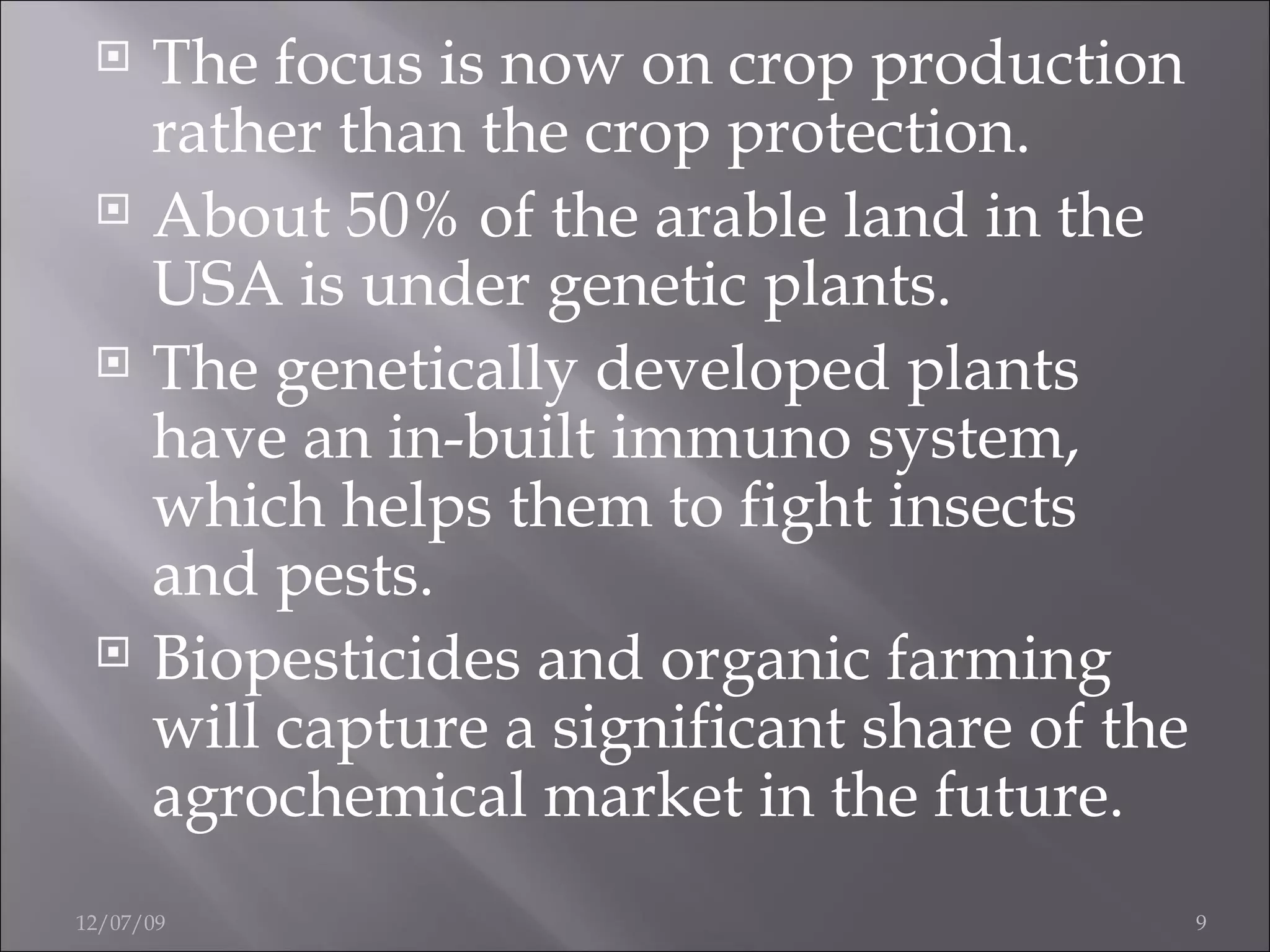 Demand & Supply of Agrochemical | PPT