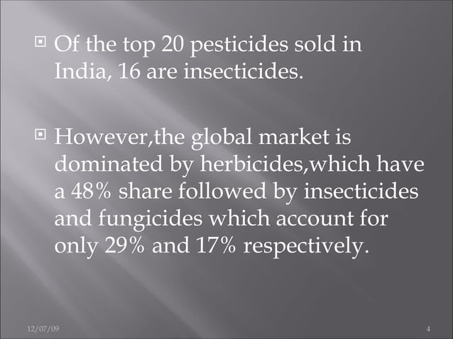 Demand & Supply of Agrochemical | PPT