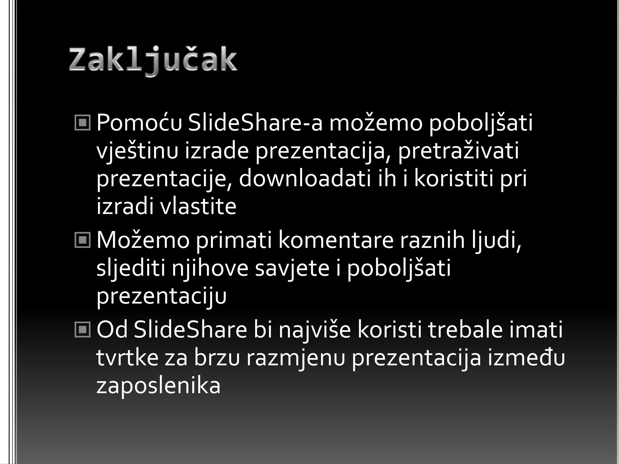 Slide share prezentacija | PPTX