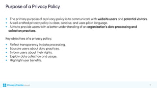 Privacy Policies: Guide to Protecting User Data | PPTX