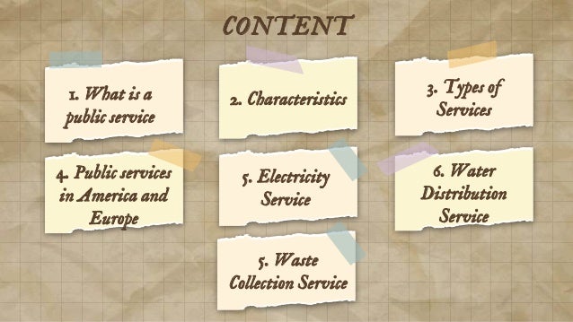 Slideshare public services | PPT