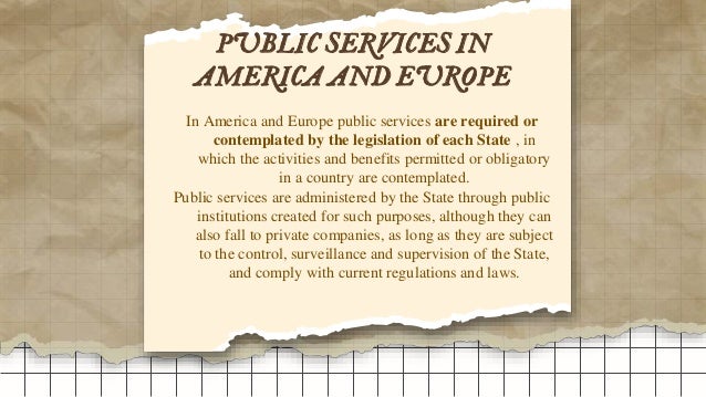 Slideshare public services | PPT