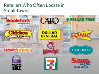 Real Talk: What Types of Retail Strategies Work for Small Towns? | PPT
