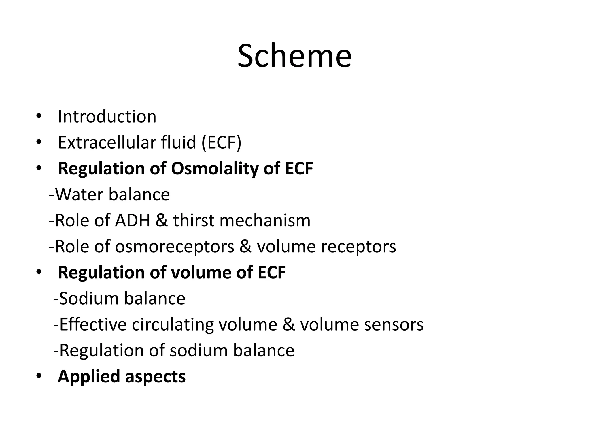 Regulation of volume & tonicity of ecf | PPTX | Heart and ...