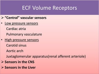 Regulation of volume & tonicity of ecf | PPTX