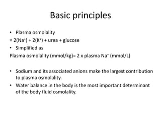 Regulation of volume & tonicity of ecf | PPTX