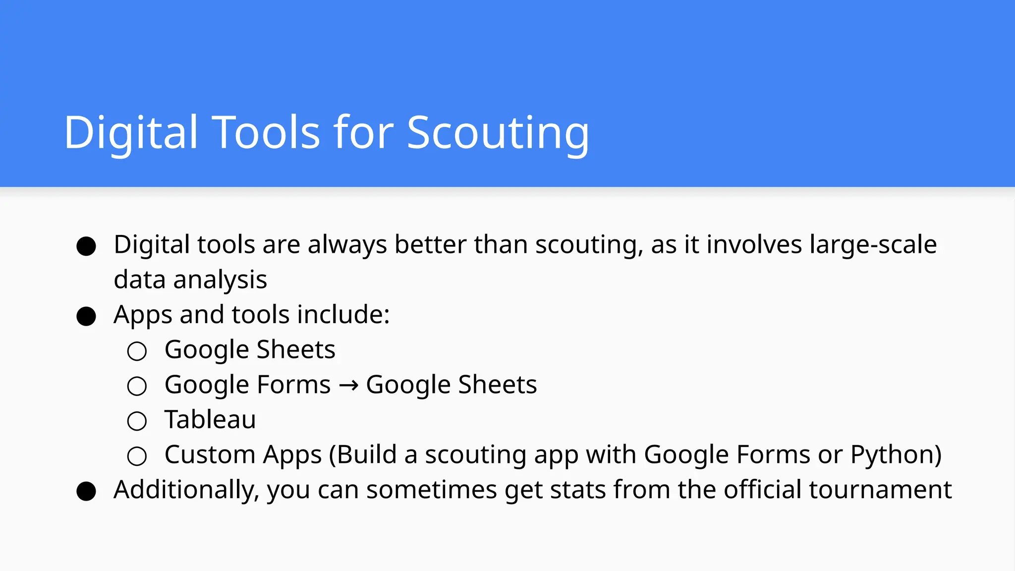 FIRST Tech Challenge: Scouting in Competitive Robotics | PPTX