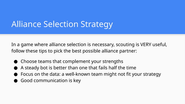 FIRST Tech Challenge: Scouting in Competitive Robotics | PPTX