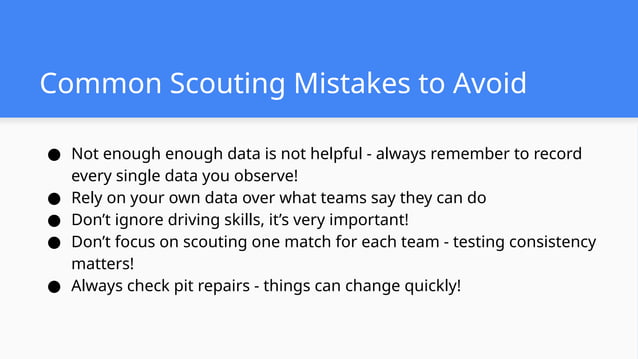 FIRST Tech Challenge: Scouting in Competitive Robotics | PPTX