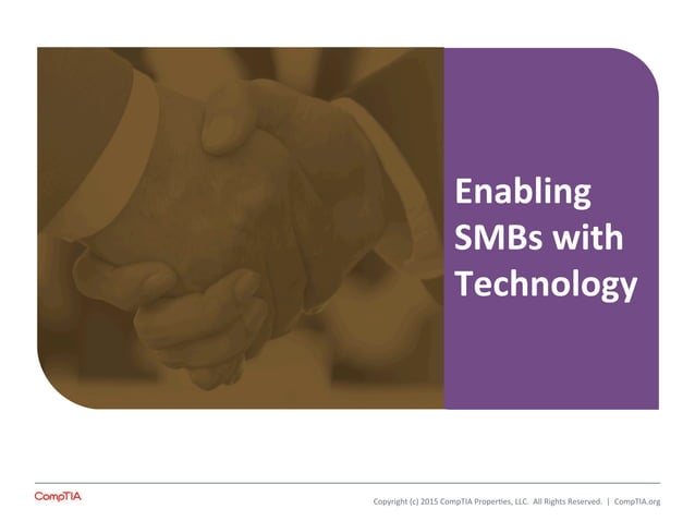 Enabling SMBs with Technology | PPT