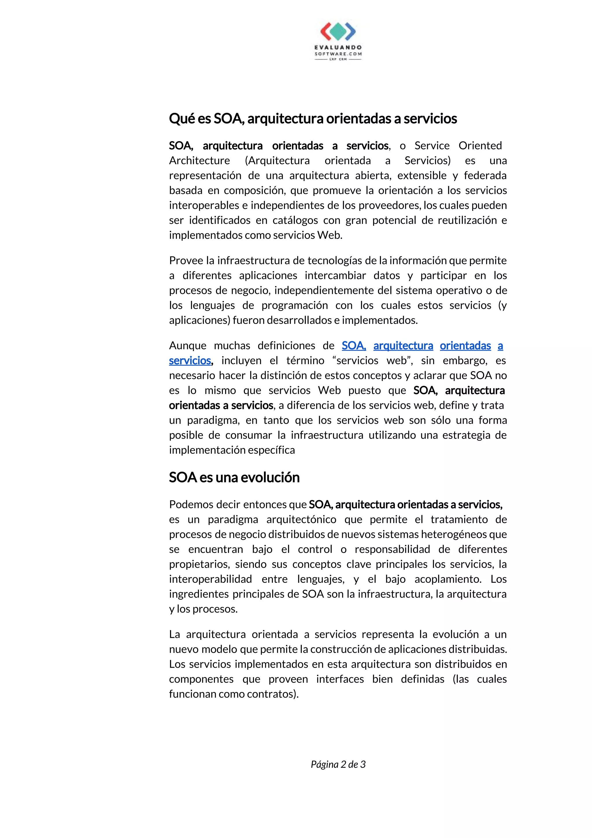 SOA, arquitectura orientada a servicios | PDF