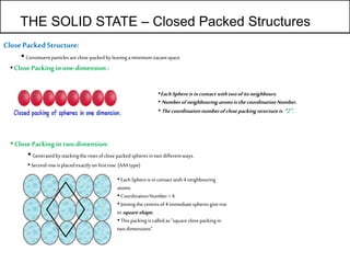 Solid state Chemistry - Overview | PPT