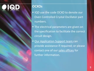Specifying OCXOs (Oven Controlled Crystal Oscillators) | PDF