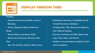 Monitor cloud database with SQL Diagnostic Manager for SQL Server | PPT