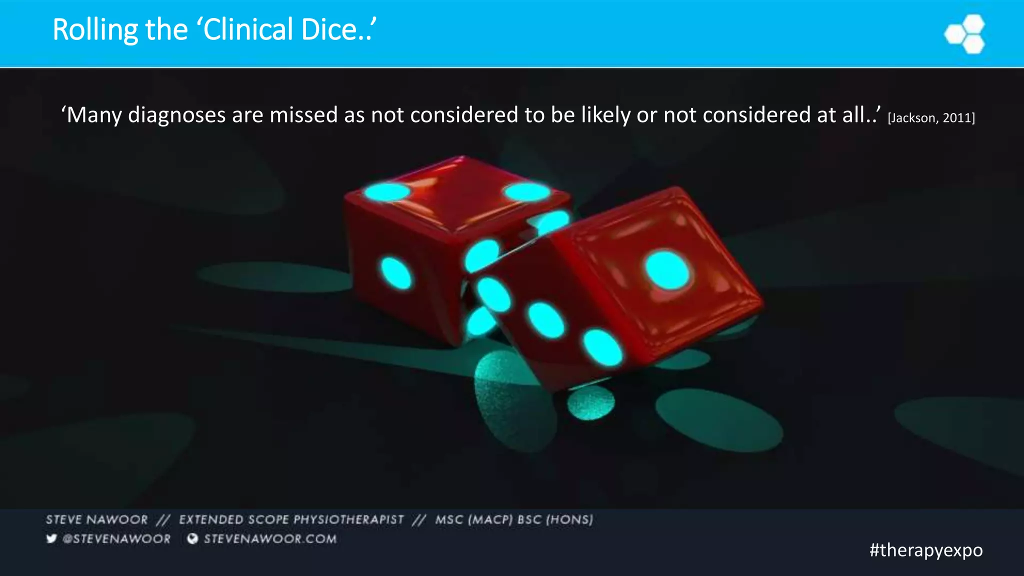 Musculoskeletal Masqeuraders - Rolling the 'Clinical Dice' | PPTX