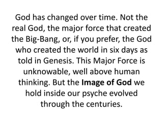 The Evolution of God - How the Image of God evolved over time | PPT