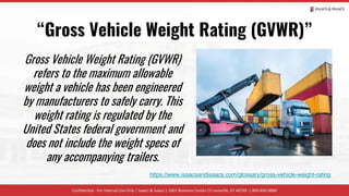 Trucking 101: Popular Trucking Terms You Should Know | PPTX