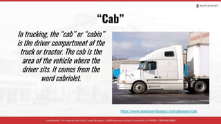 Trucking 101: Popular Trucking Terms You Should Know | PPTX