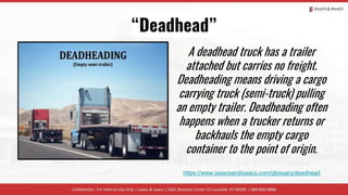 Trucking 101: Popular Trucking Terms You Should Know | PPTX