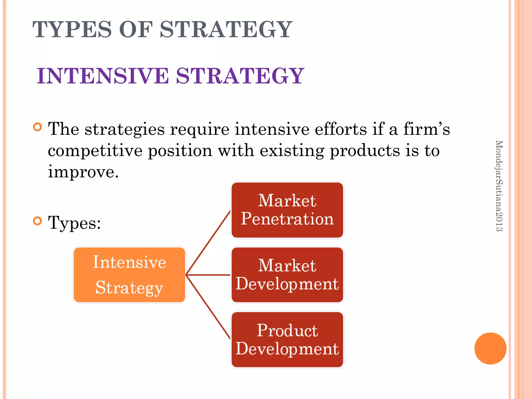 Strategic Management: Types of Strategy | PPT