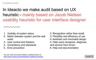 Usability audit | PPT