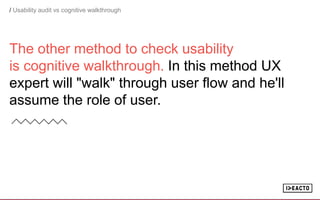 Usability audit | PPT