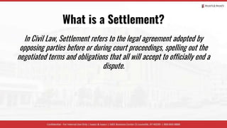 What is a Settlement? | PPT