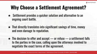 What is a Settlement? | PPT