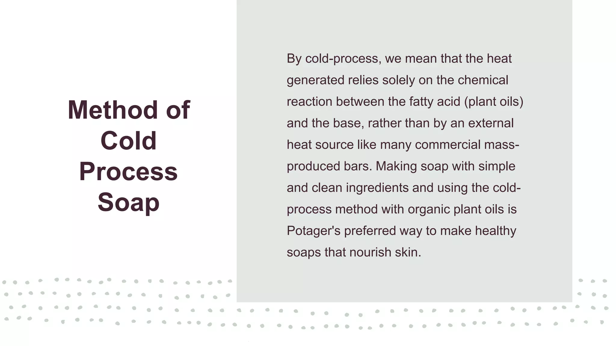 What Is Cold Process Soap | PPTX