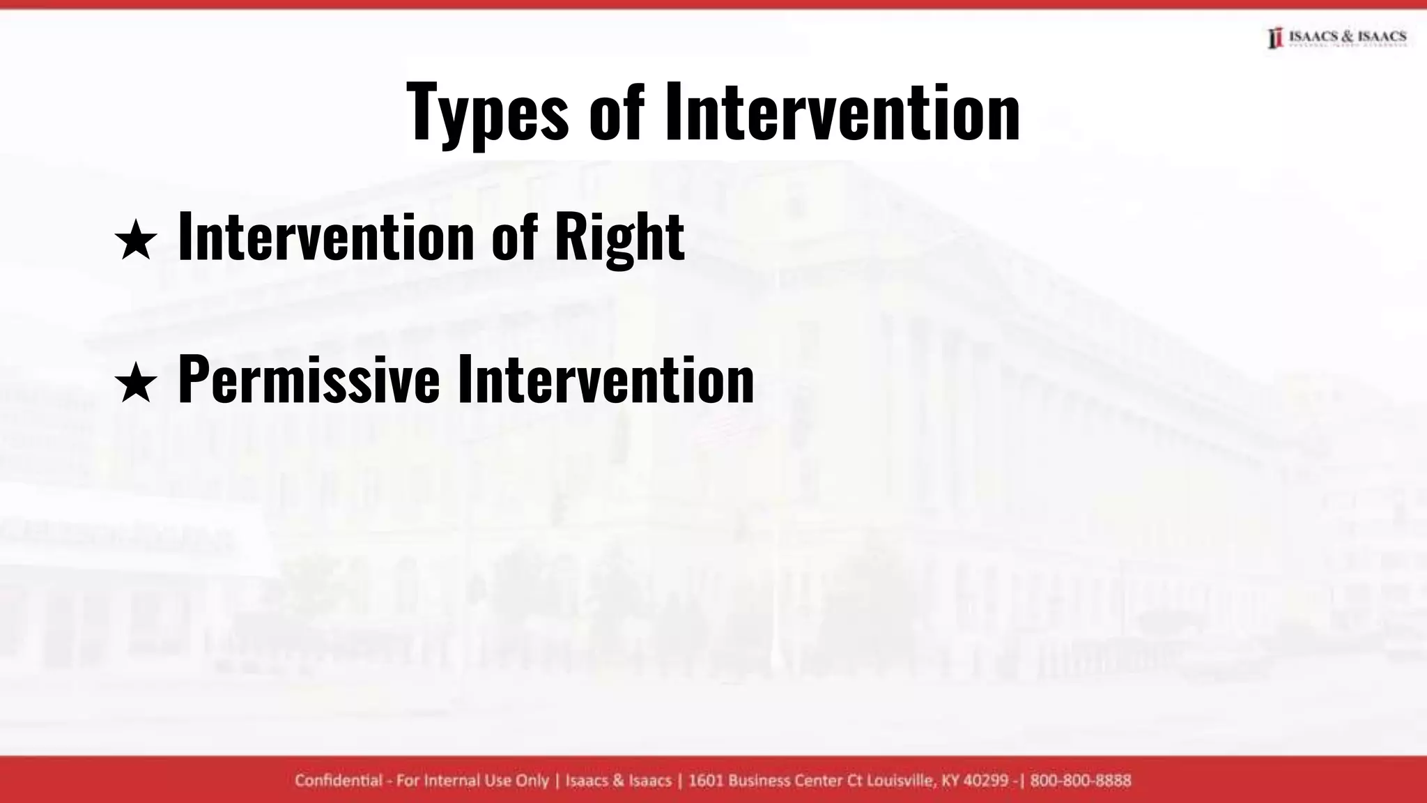 What is Intervention? | PPTX | Law
