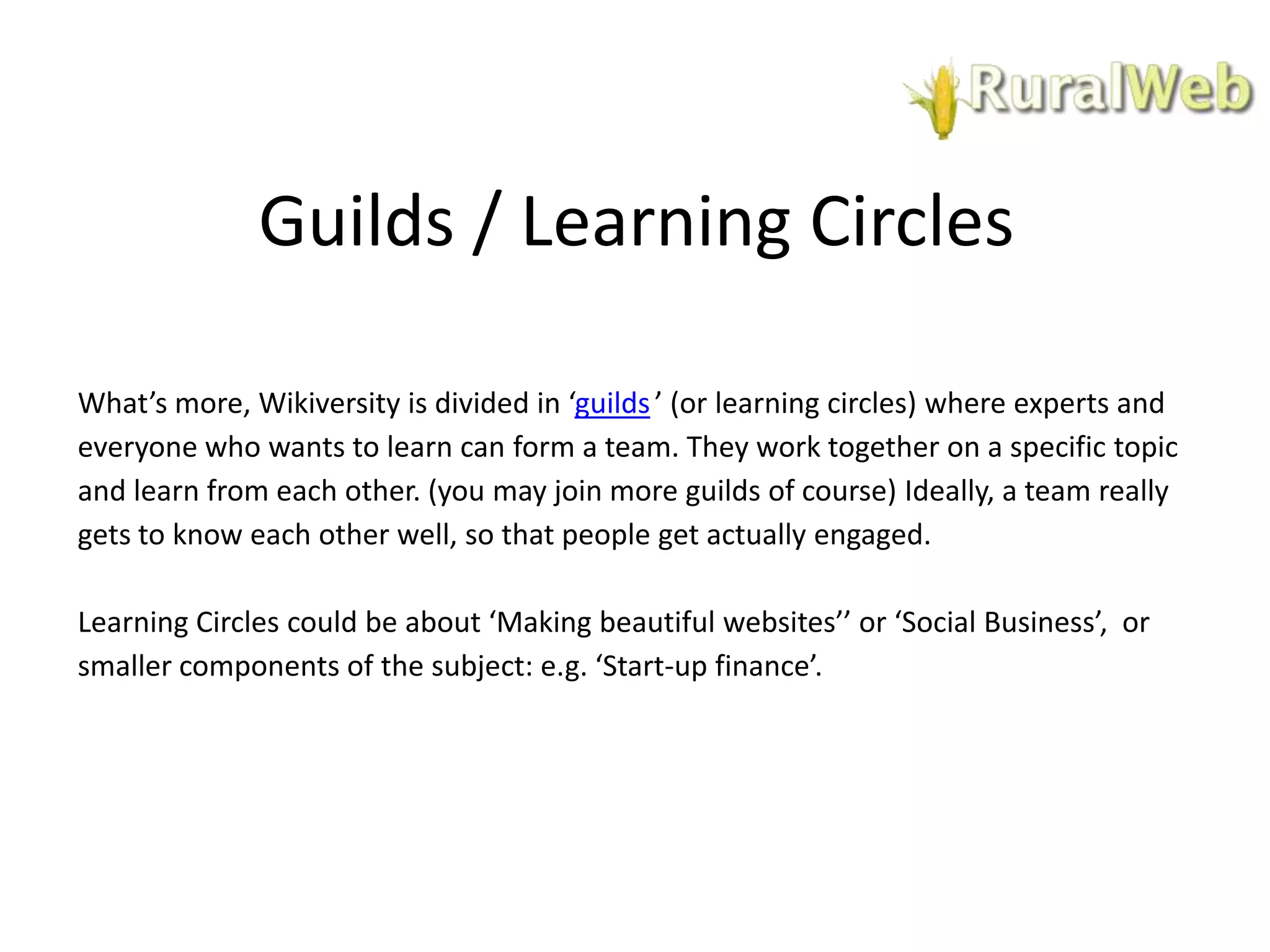 Slide share wikiversity manual | PPT