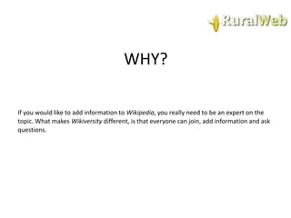 Slide share wikiversity manual | PPT