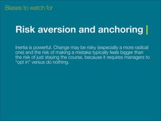 Overcoming biased decision making | PDF