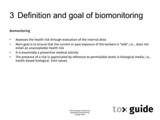 Thermal spray of aluminium guidelines biomonitoring aluminium | PDF