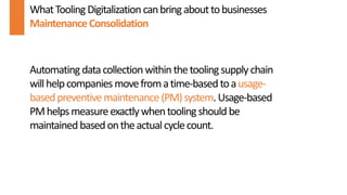 Tooling Digitalization: What You Need to Know | PPT