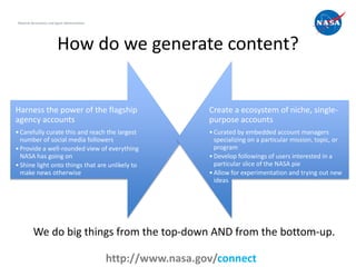 Creating Social Media Worth Following at NASA | PPTX