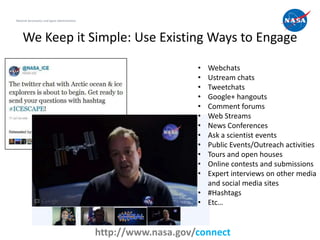 Creating Social Media Worth Following at NASA | PPTX