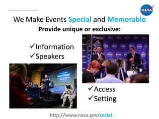 Creating Social Media Worth Following at NASA | PPTX
