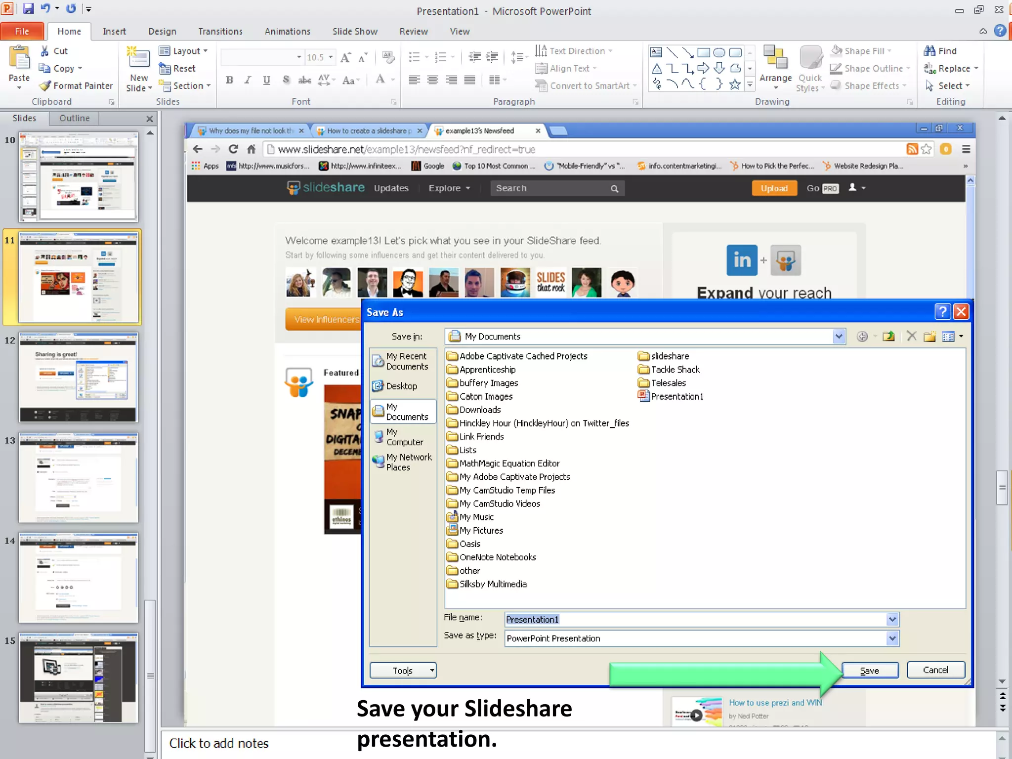 How to create a slideshare presentation | PDF