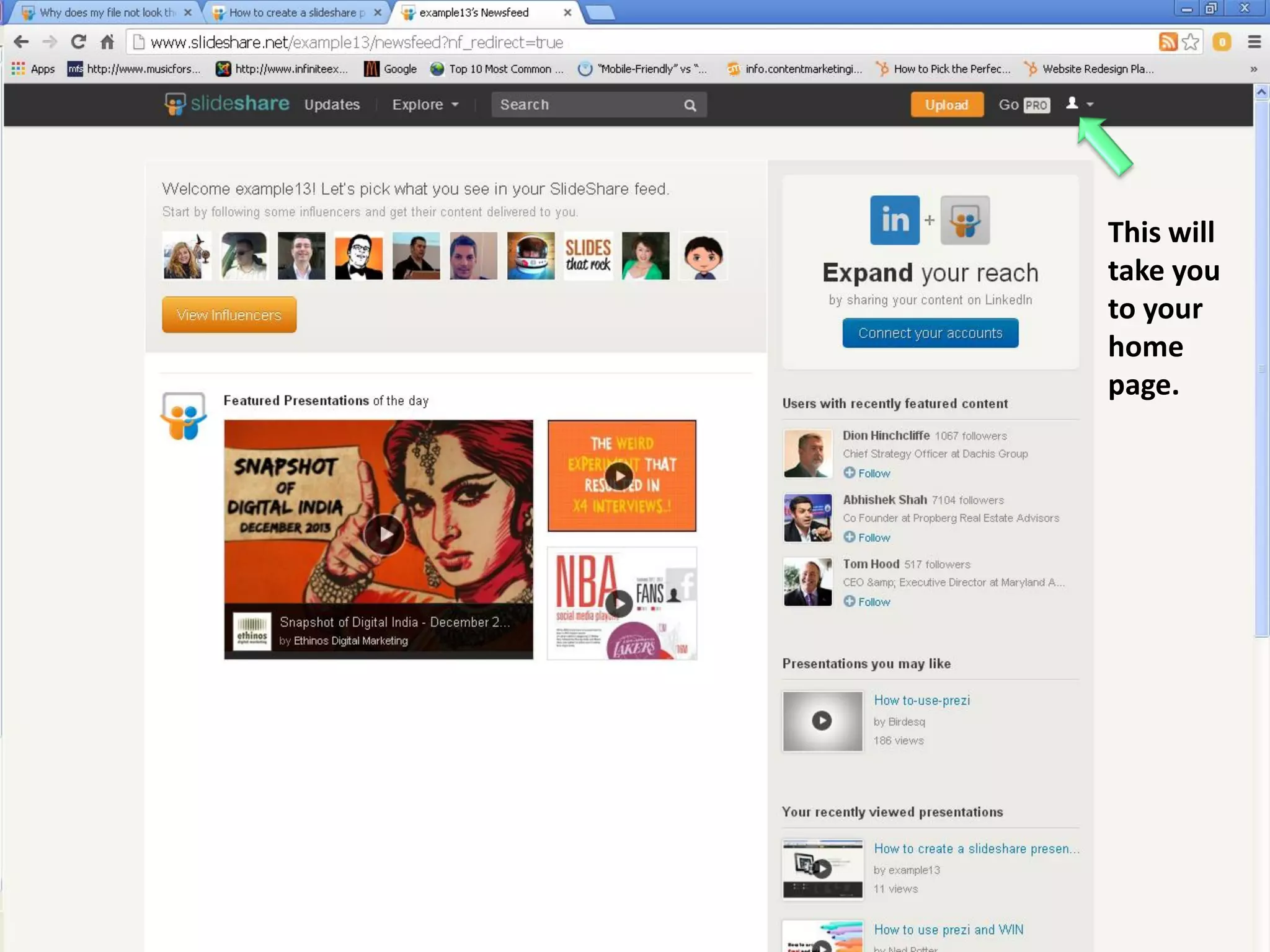 How to create a slideshare presentation | PDF