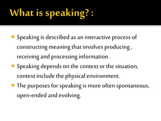 Speaking Skills | PPTX