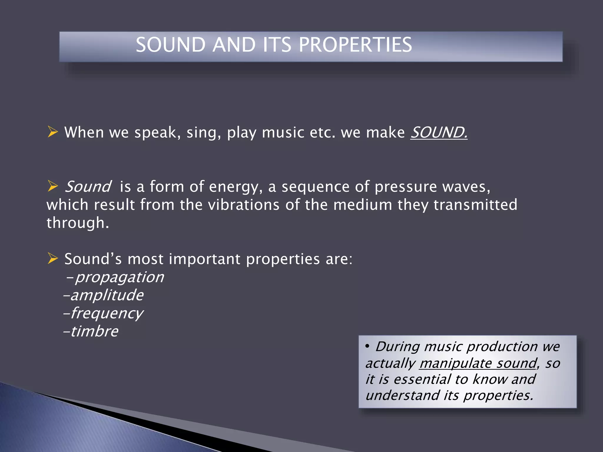 Introduction to Music Production- Audio Basics- Coursera | PPT