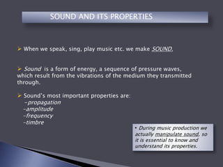 Introduction to Music Production- Audio Basics- Coursera | PPT