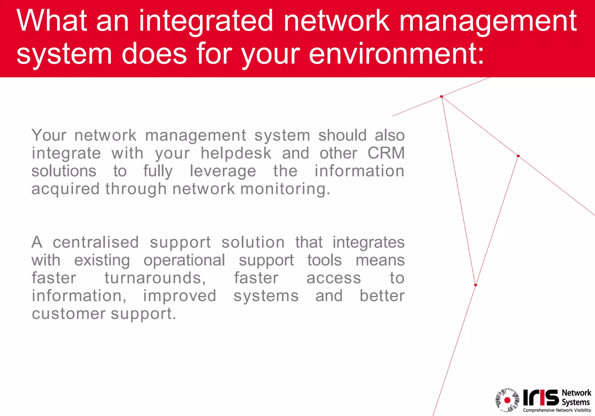 The Importance of an Integrated Network Management System | PPT