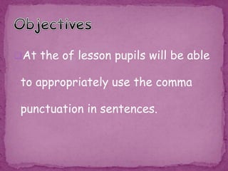 Comma usage | PPTX