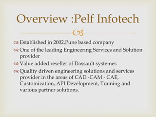 1SOLIDWORKS SIMULATION PELF INFOTECH | PPTX